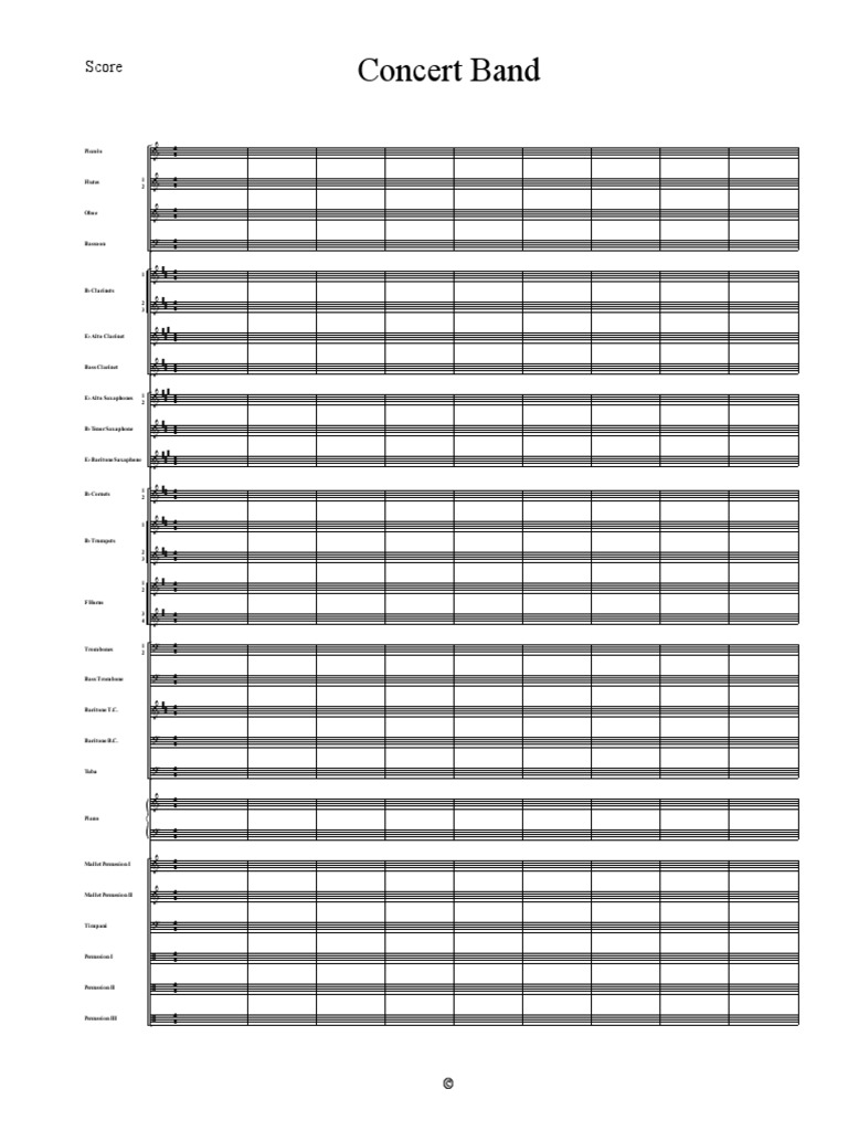 The Perfect Concert Band Conductor's Score Layout | PDF | Orchestre ...