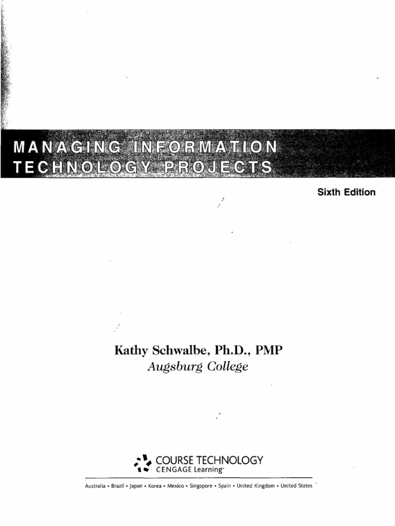 Managing Information Technology Projects Pdf Project Management Quality Management