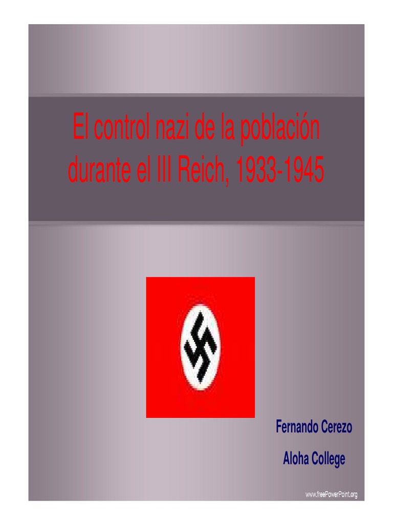 Control Sociedad Nazis | PDF | Alemania nazi | Adolf Hitler
