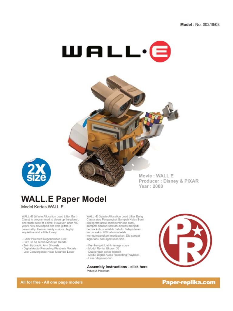 Wall E Papercraft | PDF