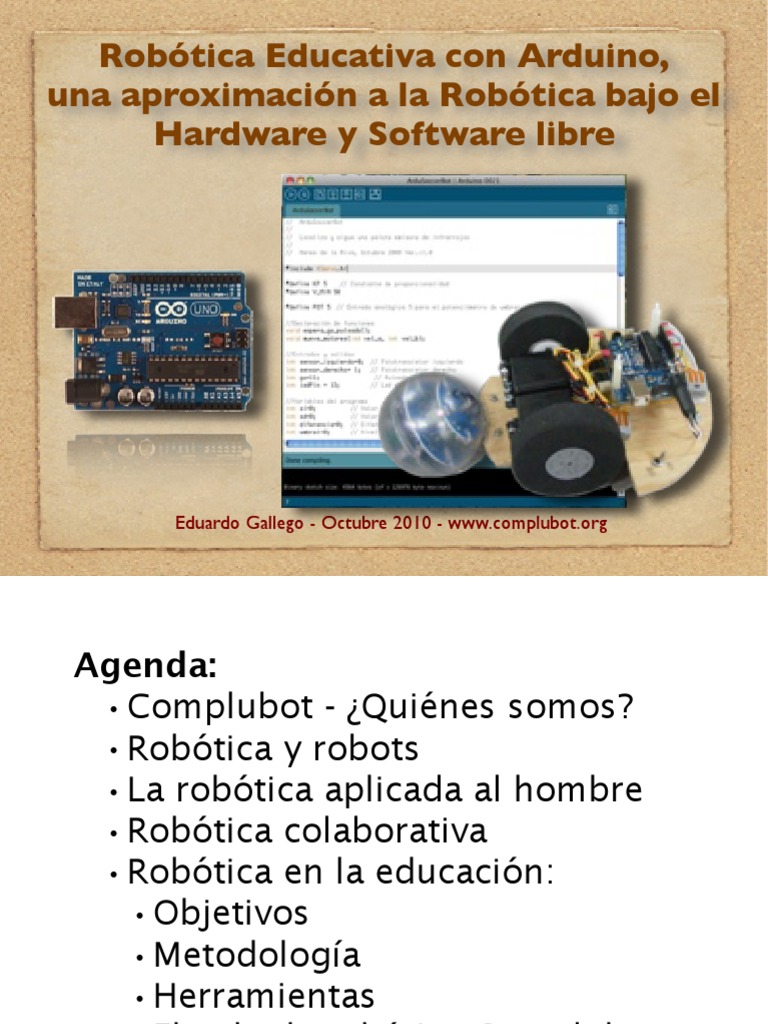 2 Robótica Educativa Con Arduino | PDF | Arduino | Robótica