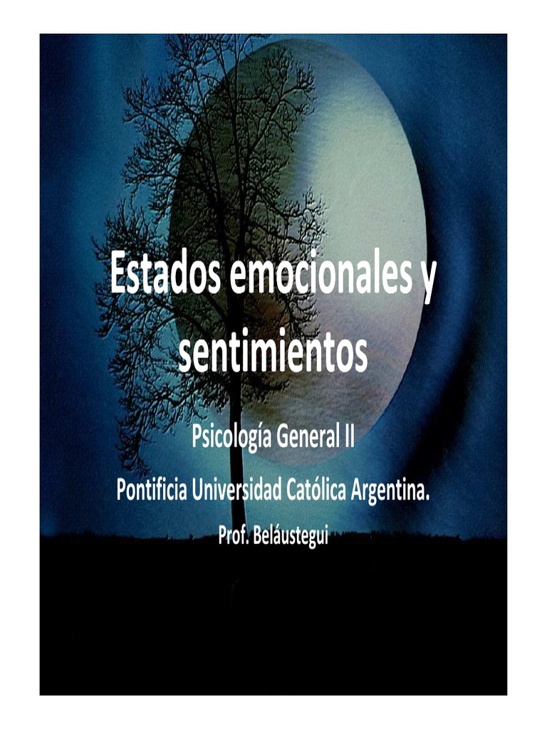 Estados Emocionales y Sentimientos | PDF | Las emociones | Cerebro