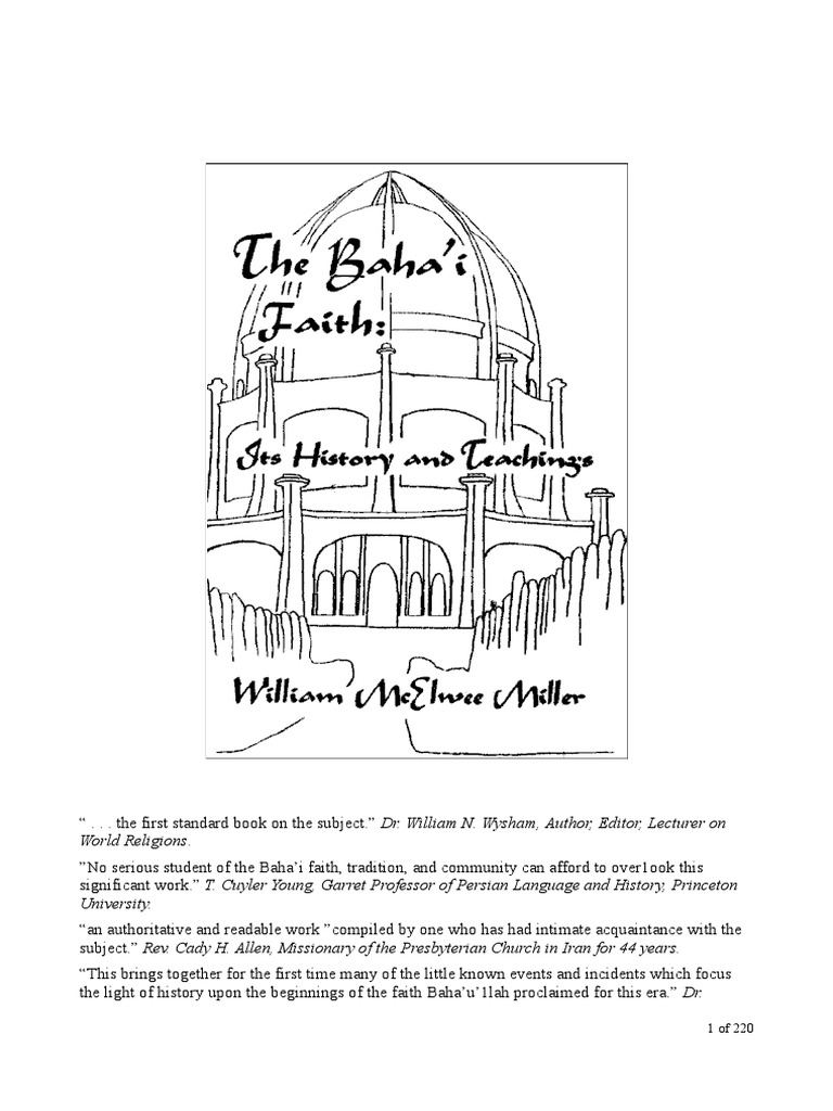 Bahai History Teaching PDF | PDF | Religion And Belief