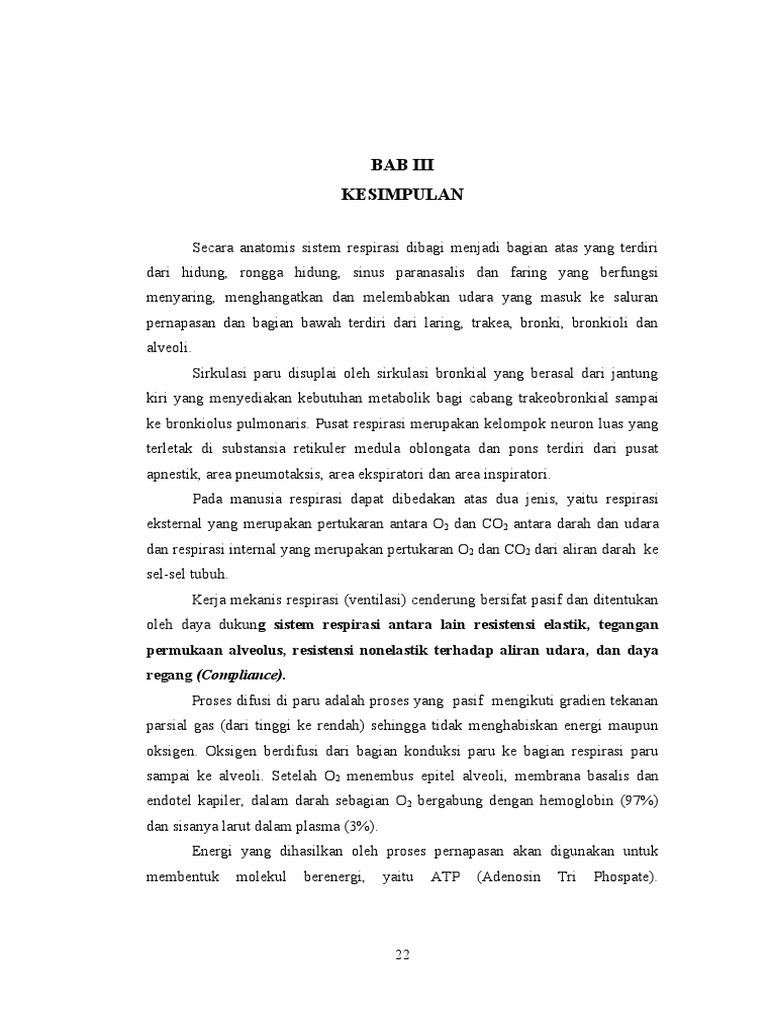 BAB III Kesimpulan | PDF