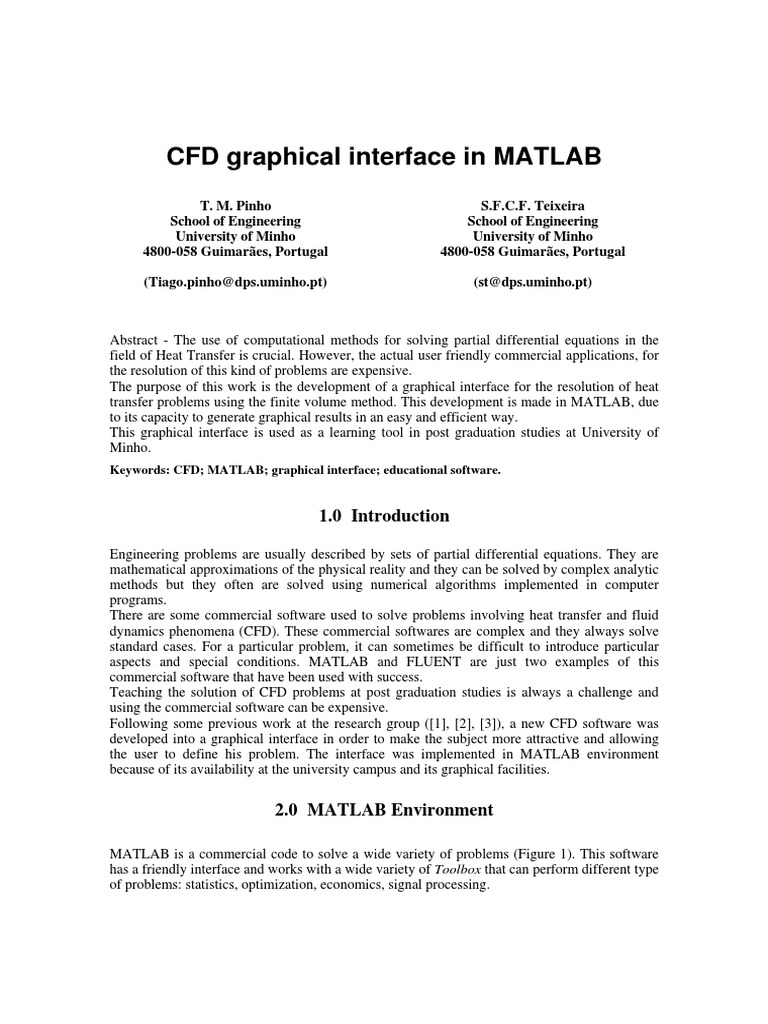 CFD Graphical Interface in MATLAB PDF | PDF | Numerical Analysis ...