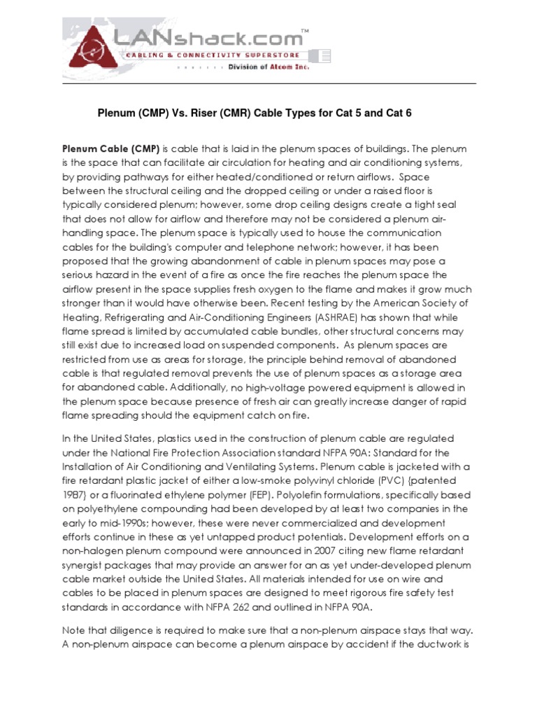 Plenum Vs Riser | PDF | Building Engineering | Building