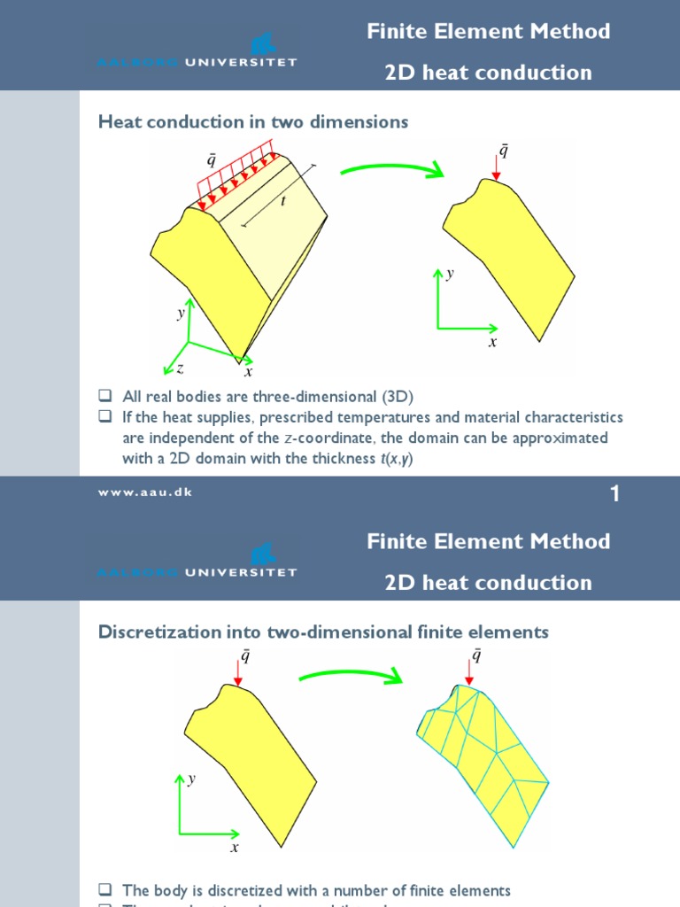 2D Finite Element Method for Heat Conduction | PDF