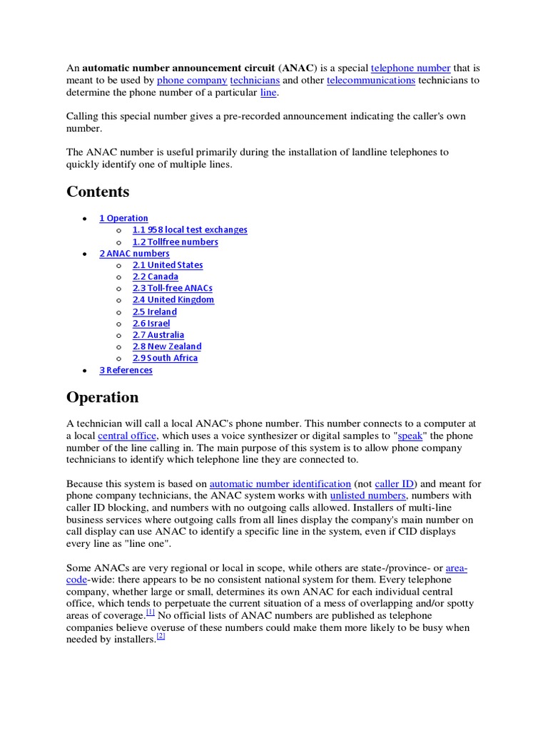 An Automatic Number Announcement Circuit | PDF | Written Communication ...