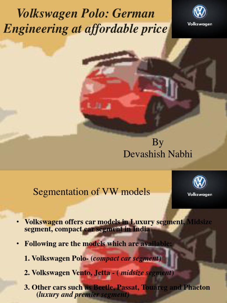 VW Polo Strategies - PPTX | PDF | Volkswagen | Luxury Vehicles
