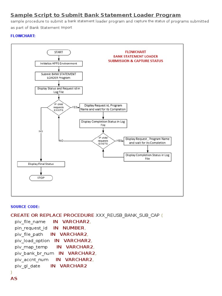 Script Submit Bank Statement Loader | PDF | Computer Programming | Software Engineering