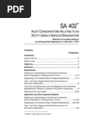 Sa 402 | PDF | Audit | Internal Control