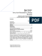 SA 510 Og | PDF | Audit | Auditor's Report