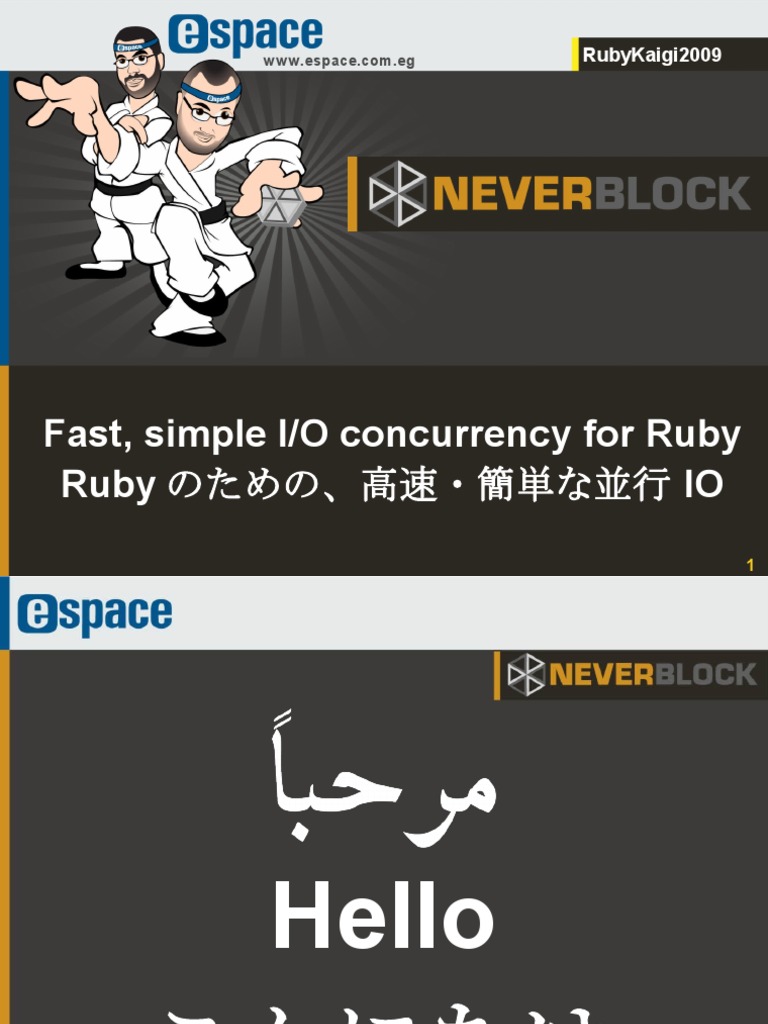 Ruby I/O Concurrency with NeverBlock | PDF | Thread (Computing ...