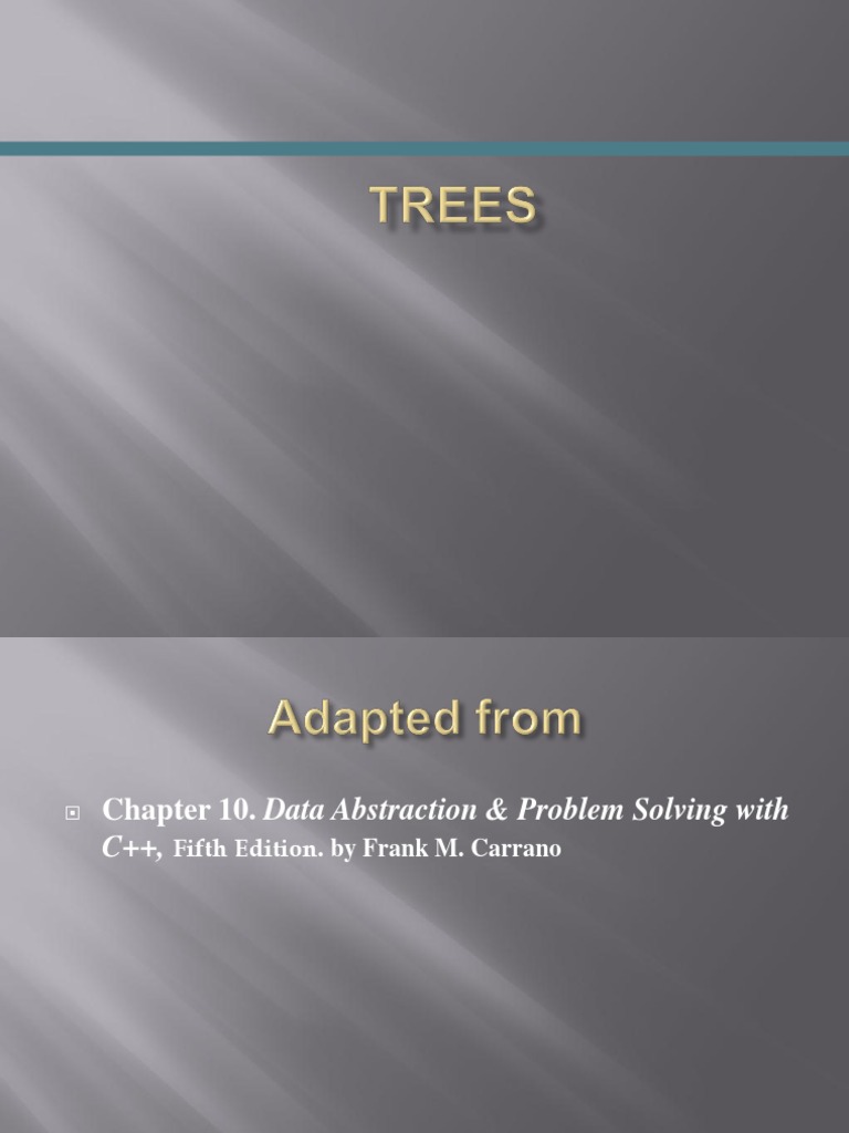 Data Structures Trees Pdf Algorithms And Data Structures