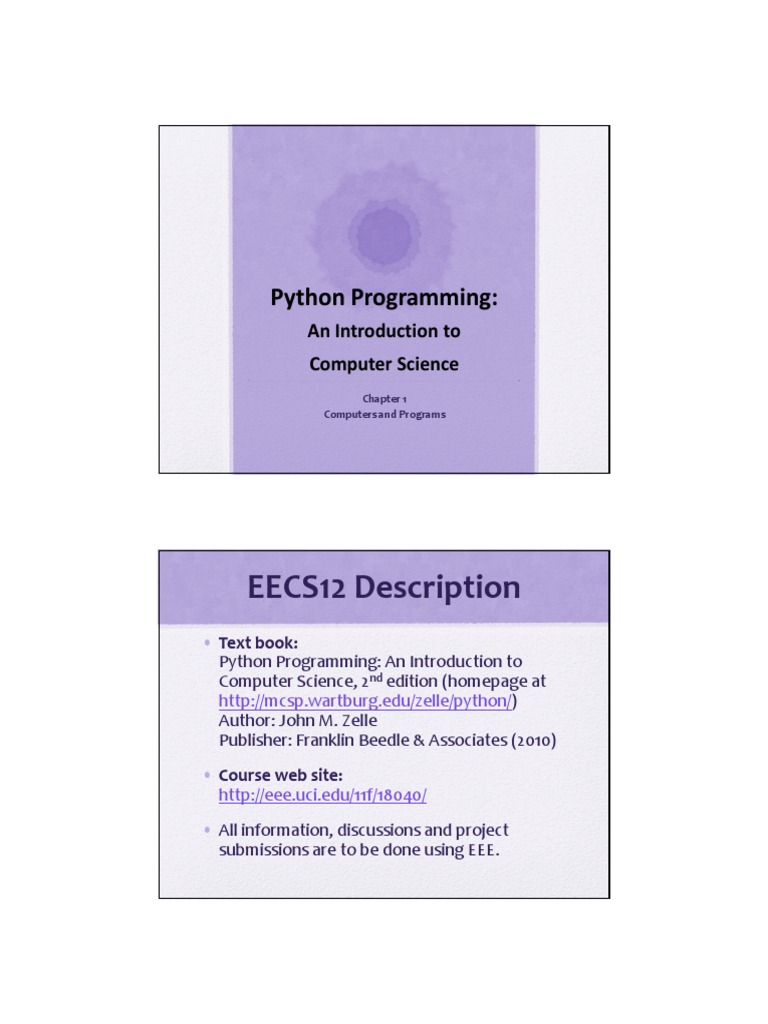 Chap01 1 PDF | PDF | Python (Programming Language) | Programming Language