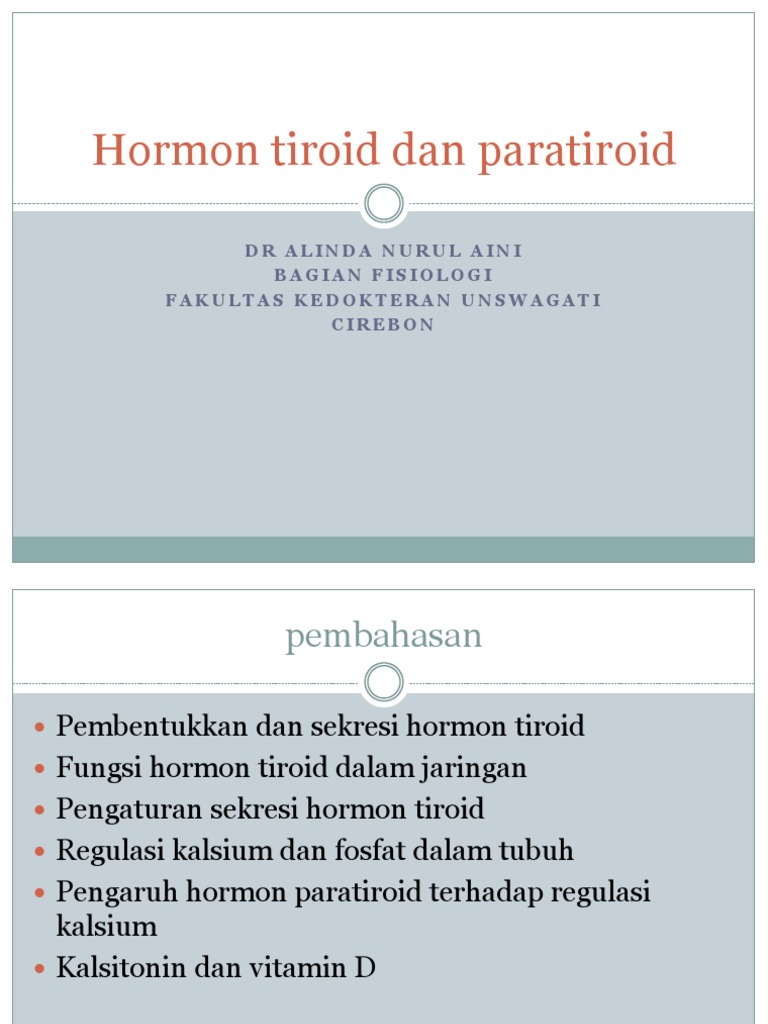 Hormon Tiroid Dan Paratiroid Slide | PDF