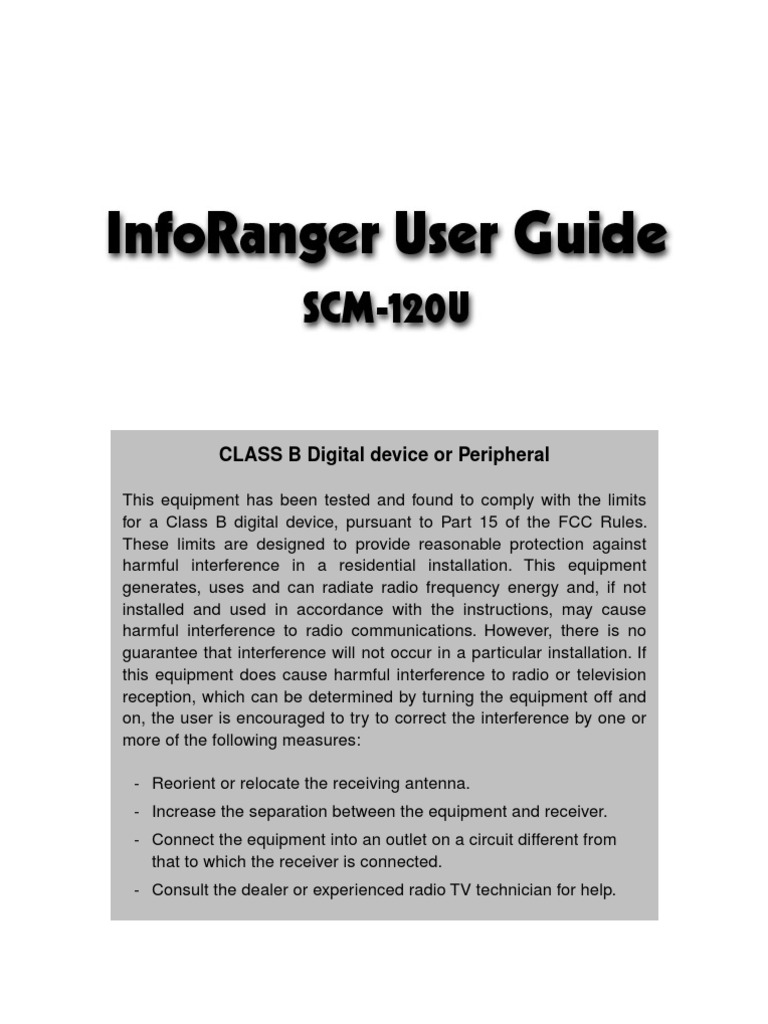 Cable Modem Samsung SCM-120U | PDF | Electromagnetic Interference | Radio