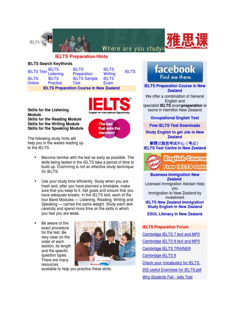 IELTS WRITING Format | PDF | International English Language Testing ...