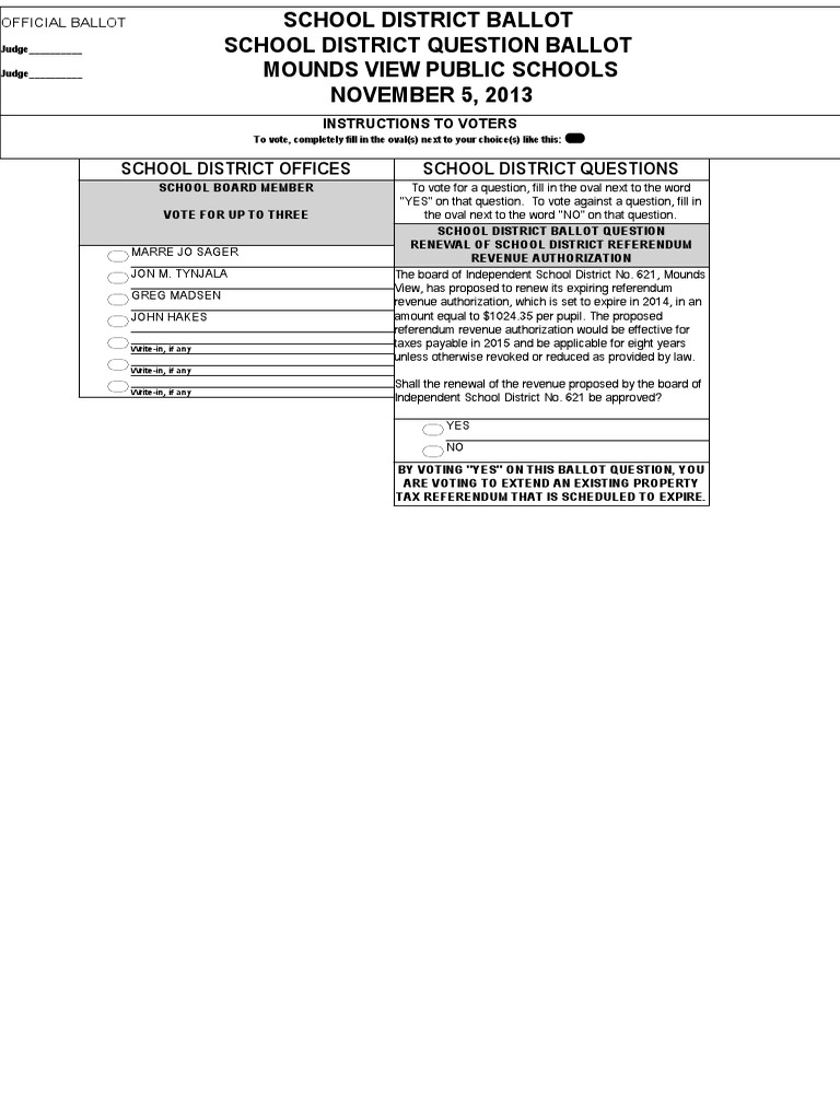 School District Offices School District Questions: Instructions To ...