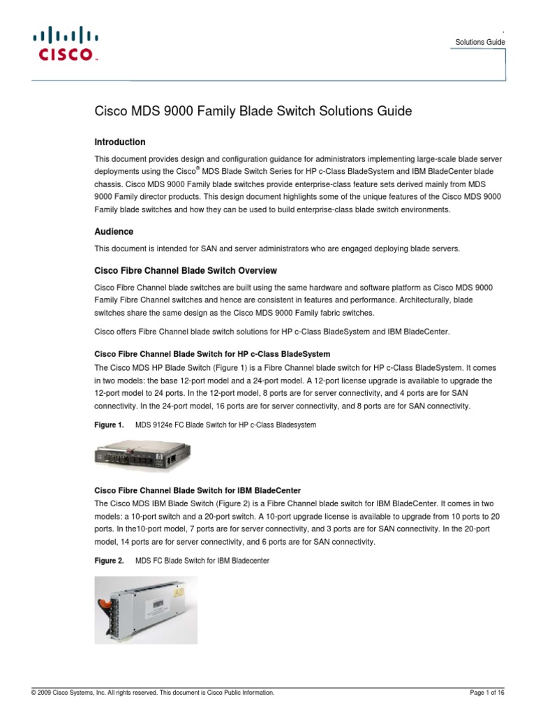 Cisco Bladeswitch PDF | PDF | Network Switch | Load Balancing (Computing)