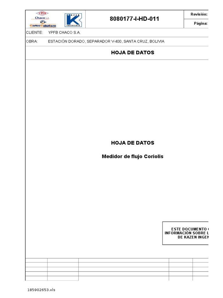 ISA Form S20.23 (Magnetic Flowmeter) | PDF