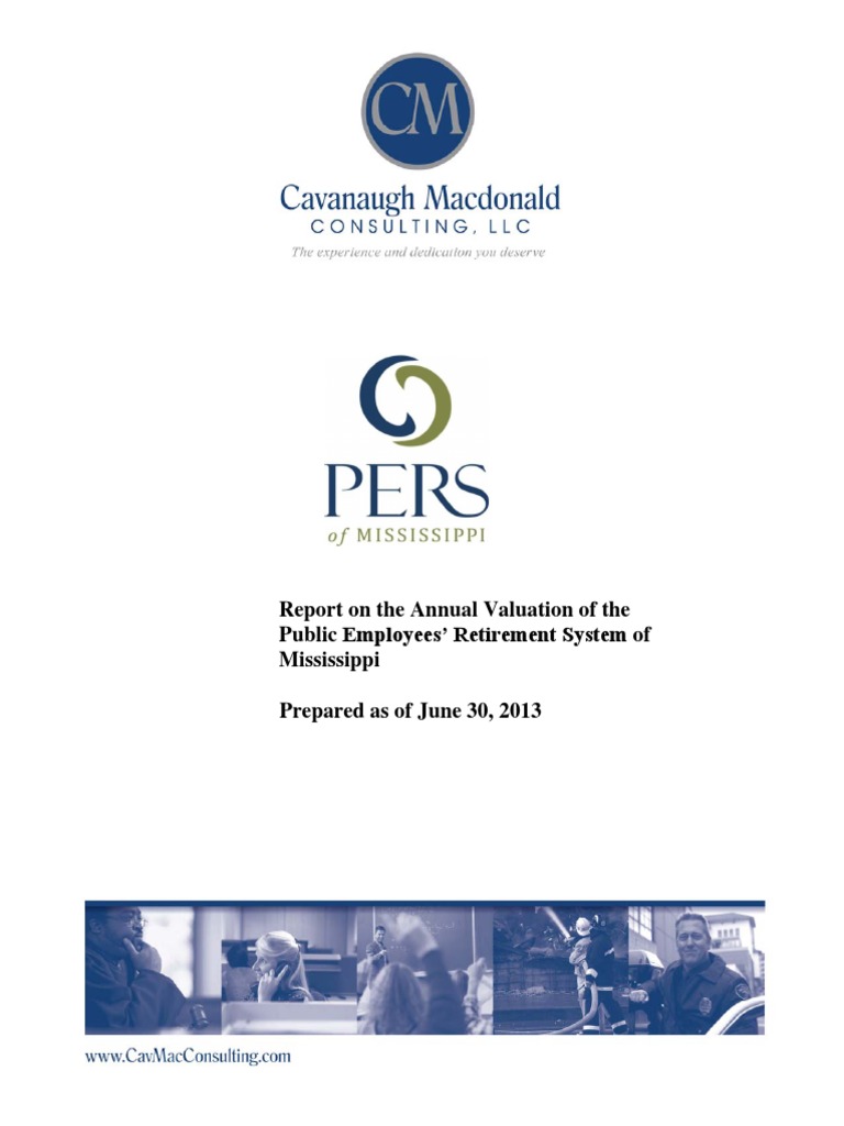 2013 PERS Valuation Report FINAL-1 PDF | PDF | Present Value ...