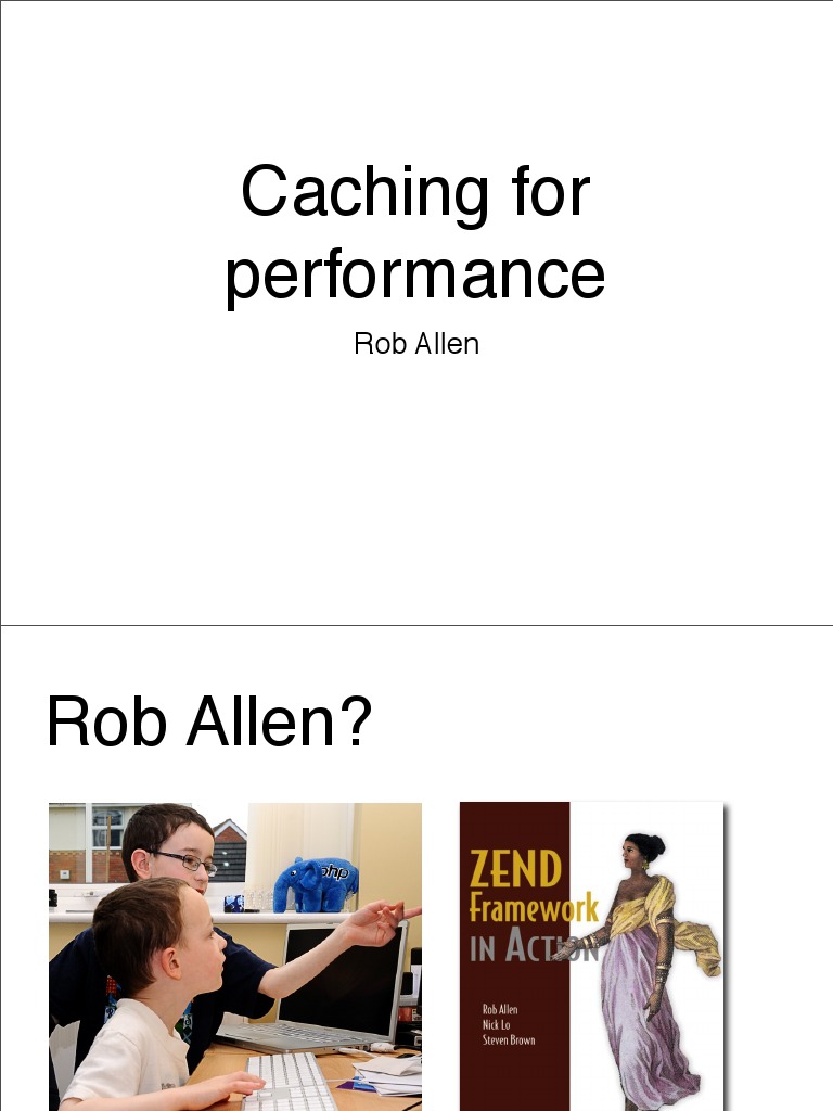 Caching For Performance | PDF | Cache (Computing) | Hypertext Transfer Protocol
