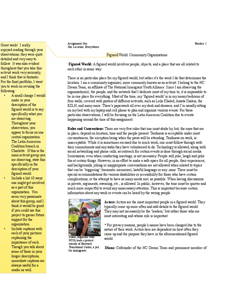 Revised Assignment One PDF | PDF | Community Organizing | Conversation