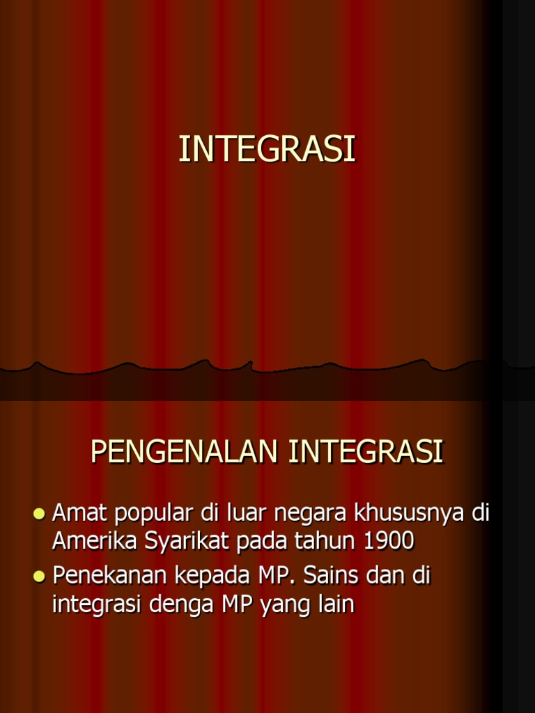 Integrasi Seni Visual, Muzik, Pergerakan Dalam | PDF