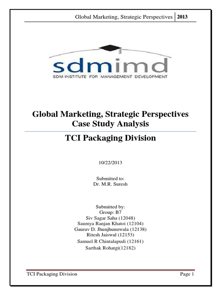 B7 TCI Packaging Division | PDF | Exports | Packaging And Labeling