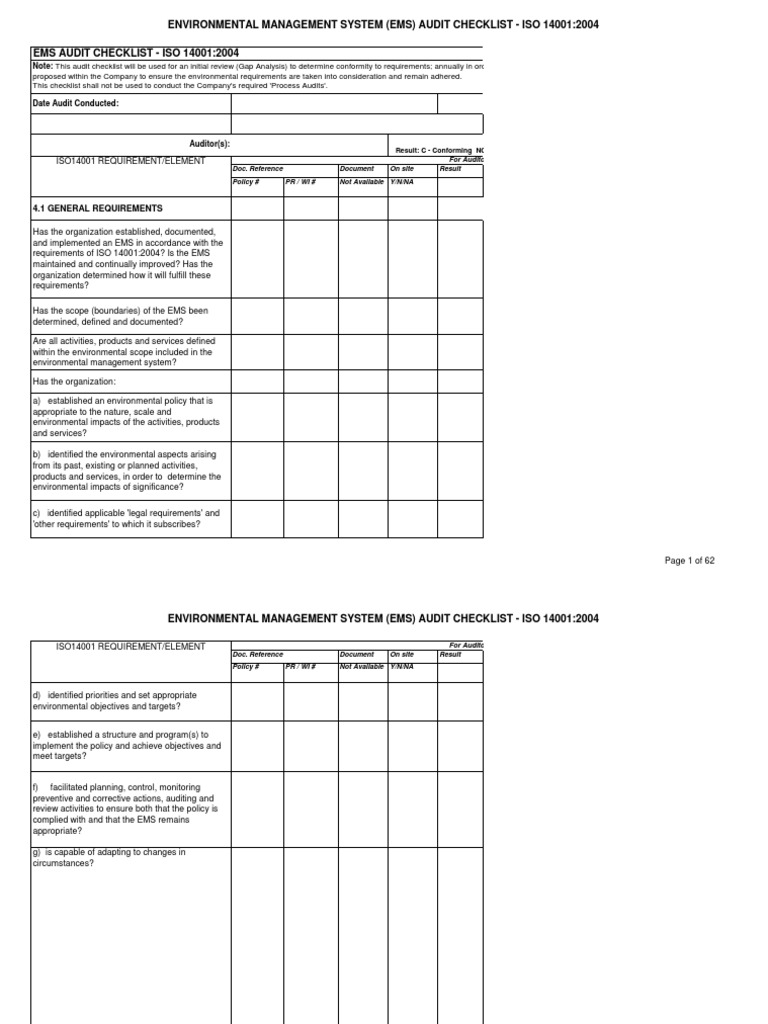 EMS Audit | PDF | Business | Economies