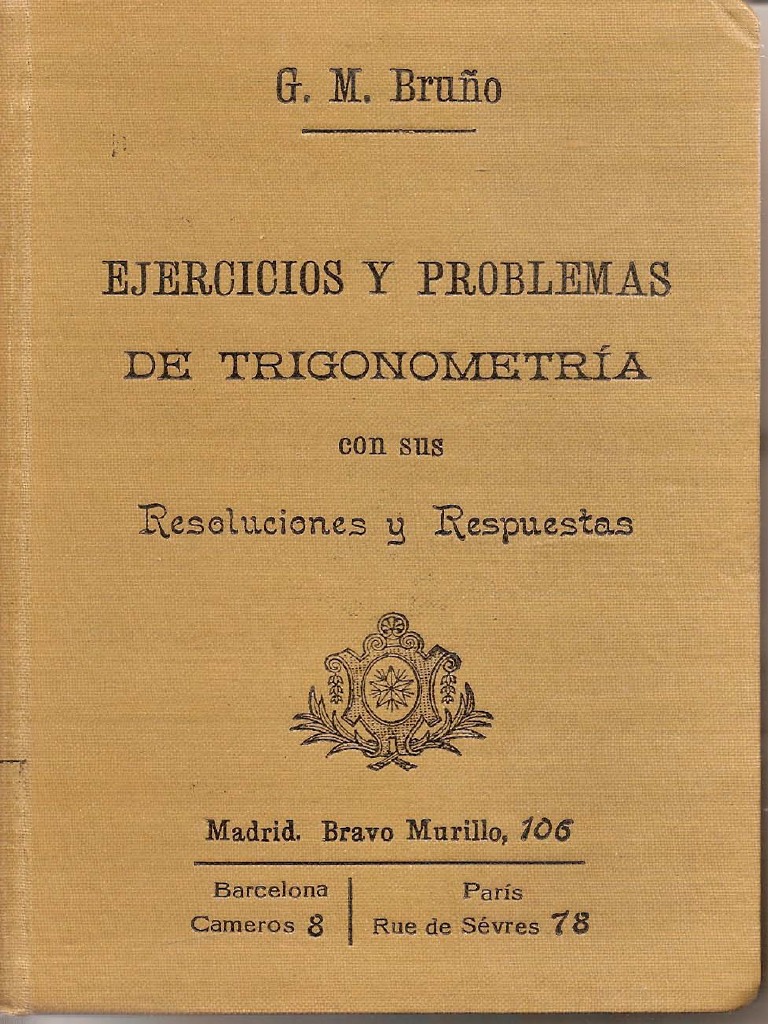 Uño - Ejercicios y Problemas de Trigonometría Con Sus Resoluciones y ...