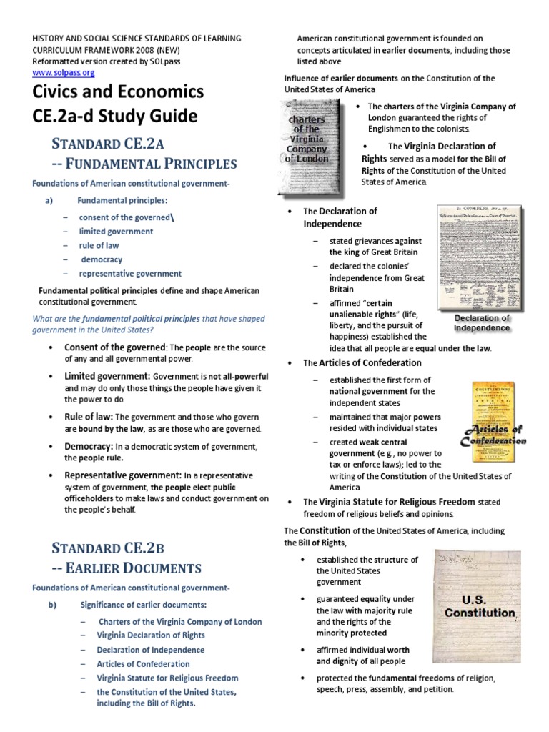 Sol Pass Study Guide | PDF | United States Constitution | Natural And ...