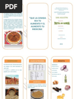 Triptico Queque Zanahoria | PDF | Cocina occidental | Comida regional y étnica
