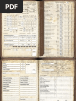Editable Pathfinder Character Sheet