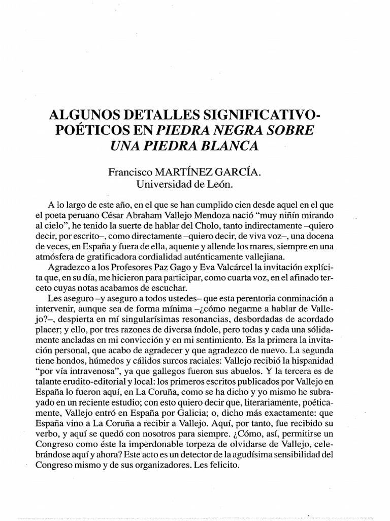 Interpretación Poema - Piedra Negra Sobre Piedra Blanca | Descargar ...