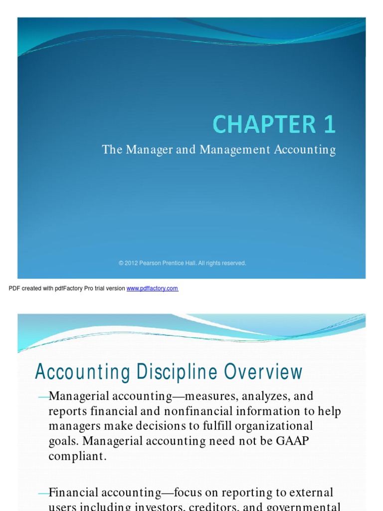 CH01 (Compatibility Mode) PDF | PDF | Management Accounting | Accounting