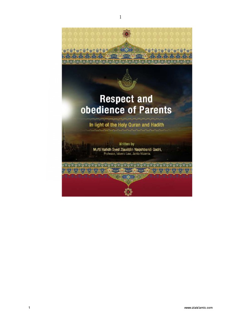 Respect of Parents (English) | PDF | Sahabah | Hadith