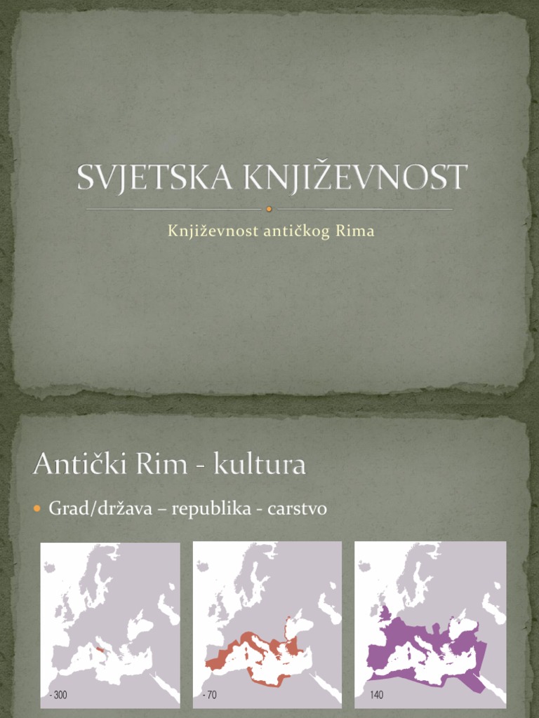 3 Knjizevnost Antickog Rima | PDF