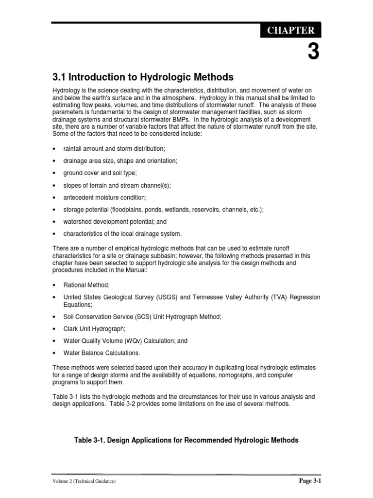 3-1 Introduction To Hydrologic Methods PDF | PDF | Surface Runoff ...