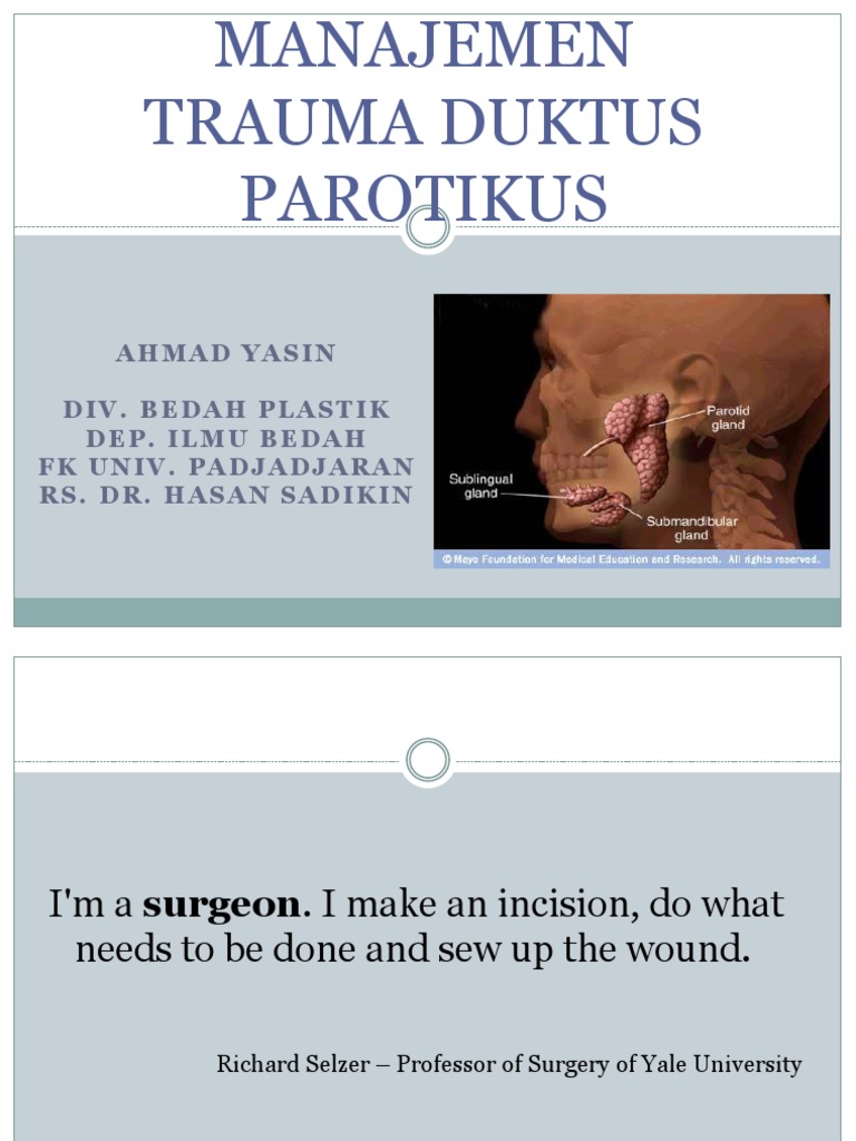 Trauma stensen duct.pptx | Human Head And Neck | Animal Anatomy