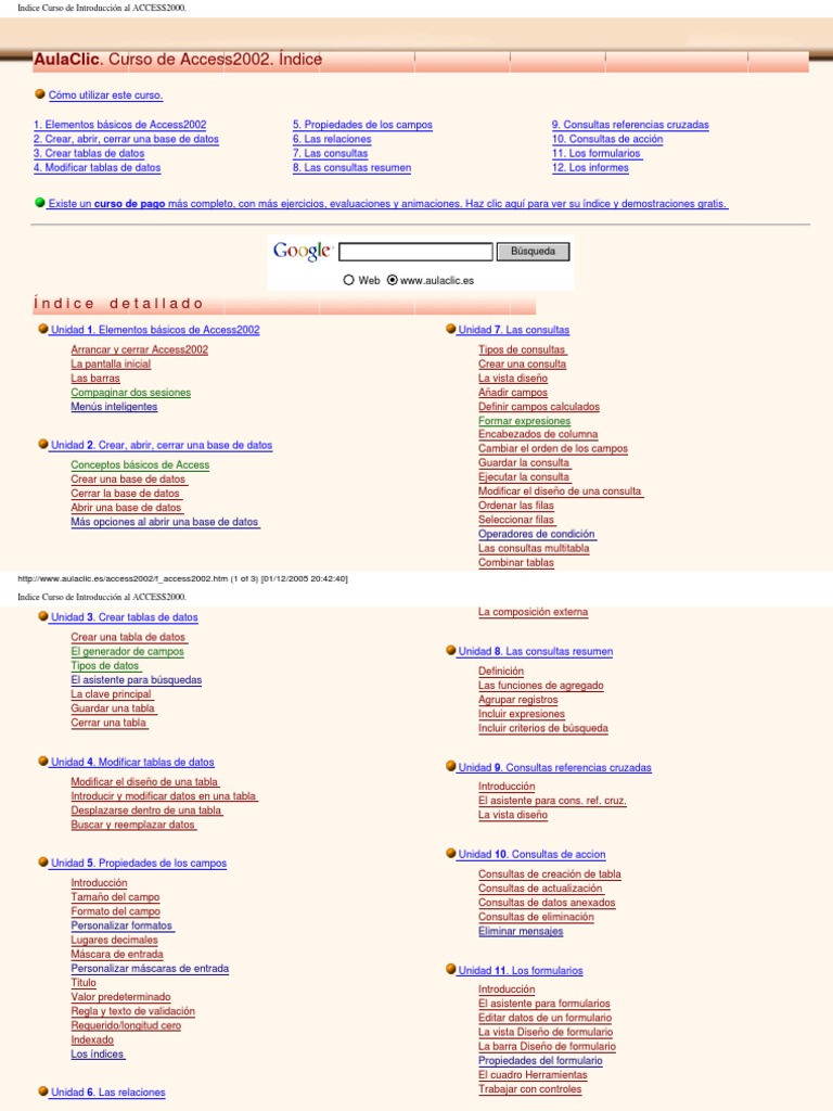 Access 2003 Curso Pdf