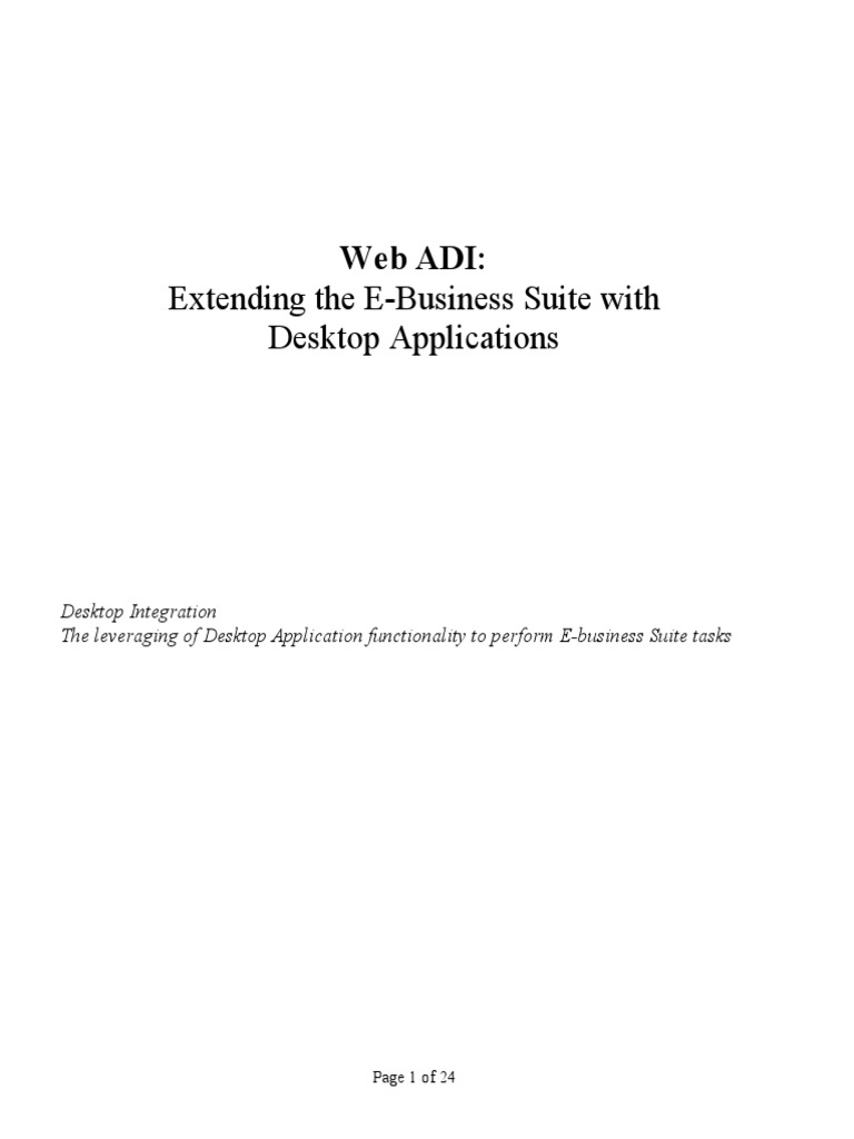 Web ADI | PDF