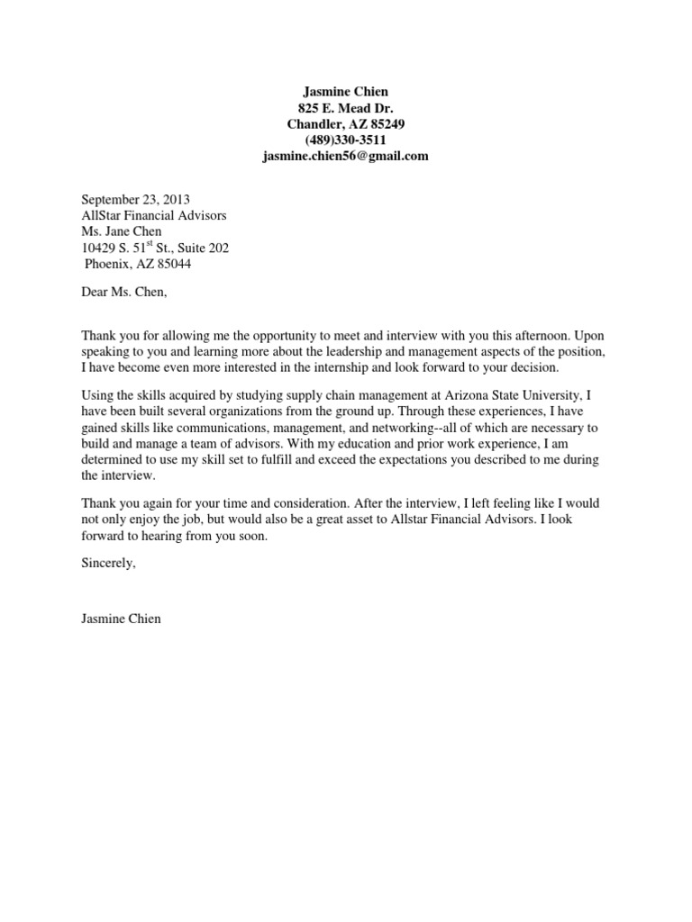 Thank You Letter Final | PDF | Career & Growth | Self-Improvement