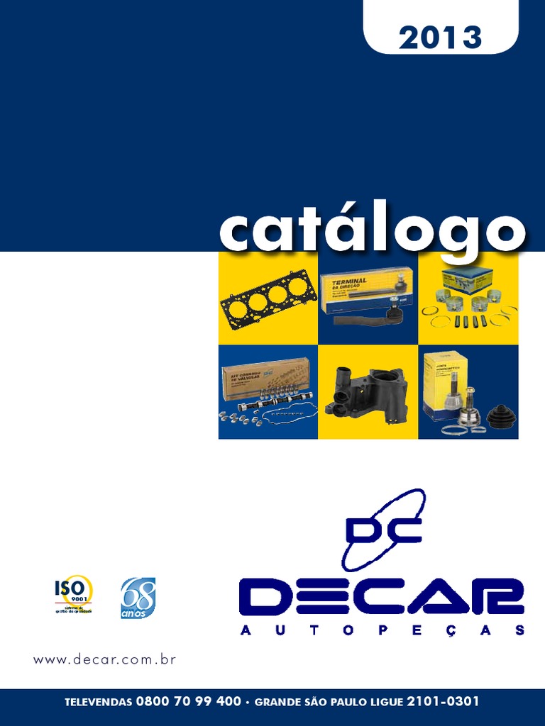 Catalogo Decar 2013 | PDF | Carro | Veículos de tração frontal