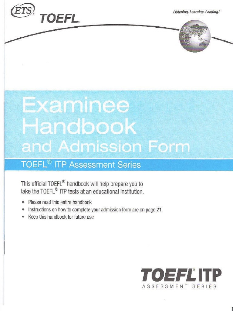 TOEFL ITP Student Manual | PDF