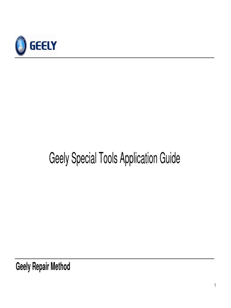 Special Tool Manual | PDF | Piston | Electrical Connector