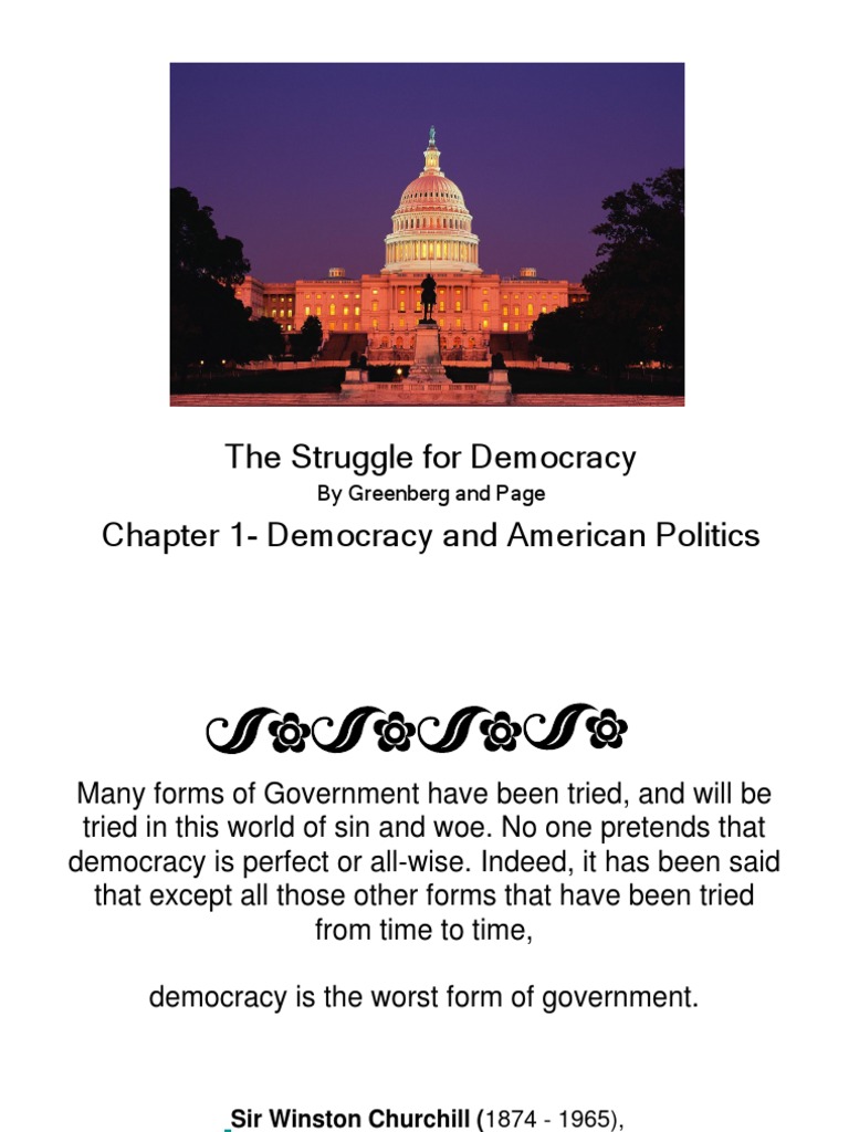 The Struggle For Democracy Chapter 1-Democracy and American Politics ...
