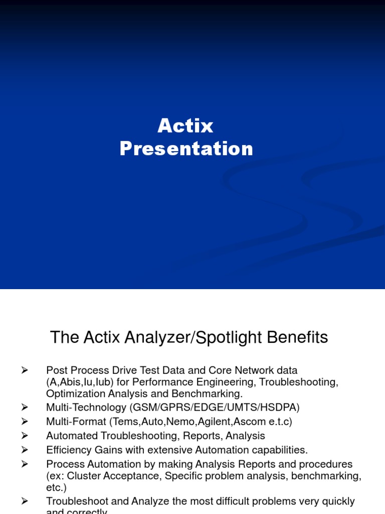 Actix Presentation | PDF | Communications Protocols | Microsoft Excel