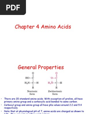 Amino Acids Pdf